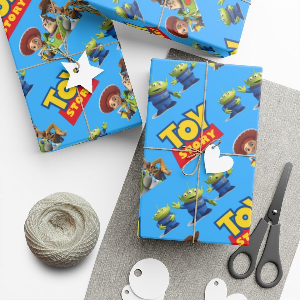 Toy Story Disney Wrapping Paper Designed & Sold By Decrepit Jacky