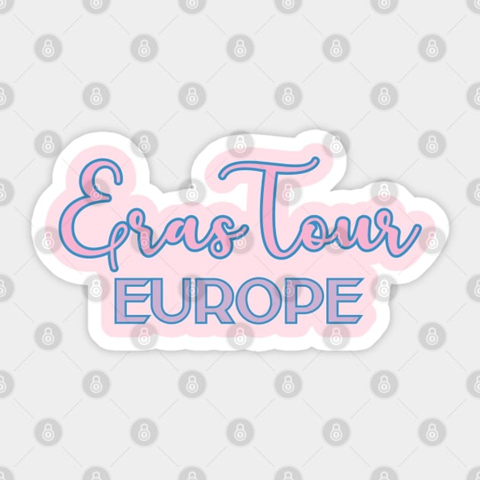 Eras Tour Europe - Eras Tour - Sticker Designed & Sold By Vicious Murder