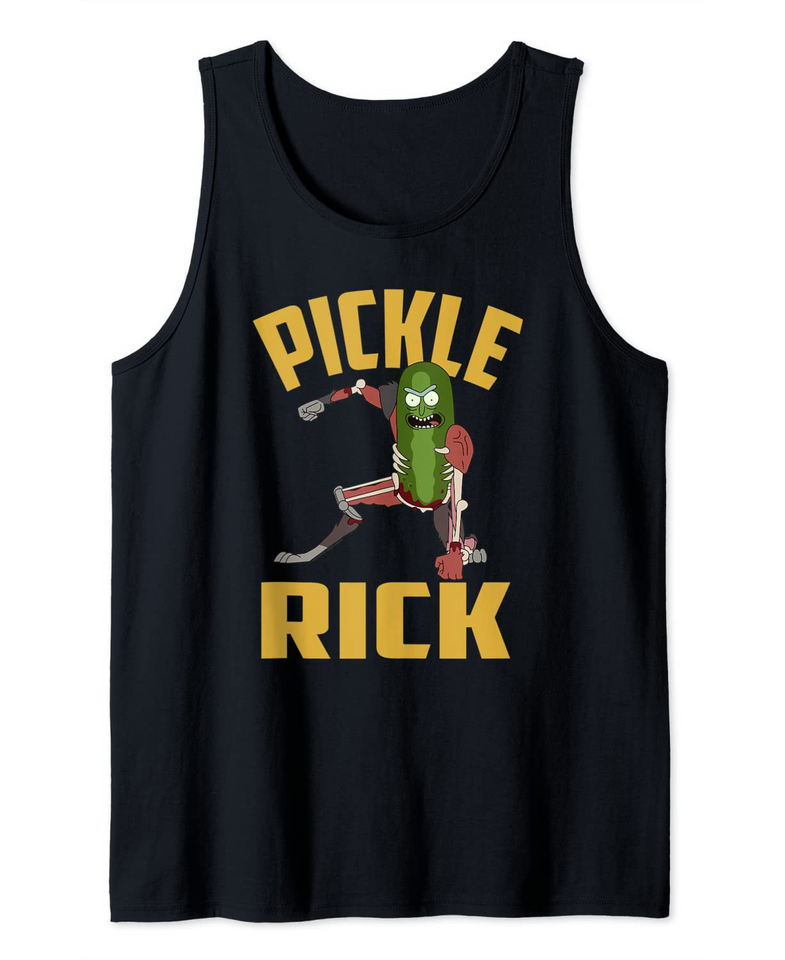 Rick And Morty Pickle Rick Ground Punch Tank Top Designed & Sold By DU 小杜子